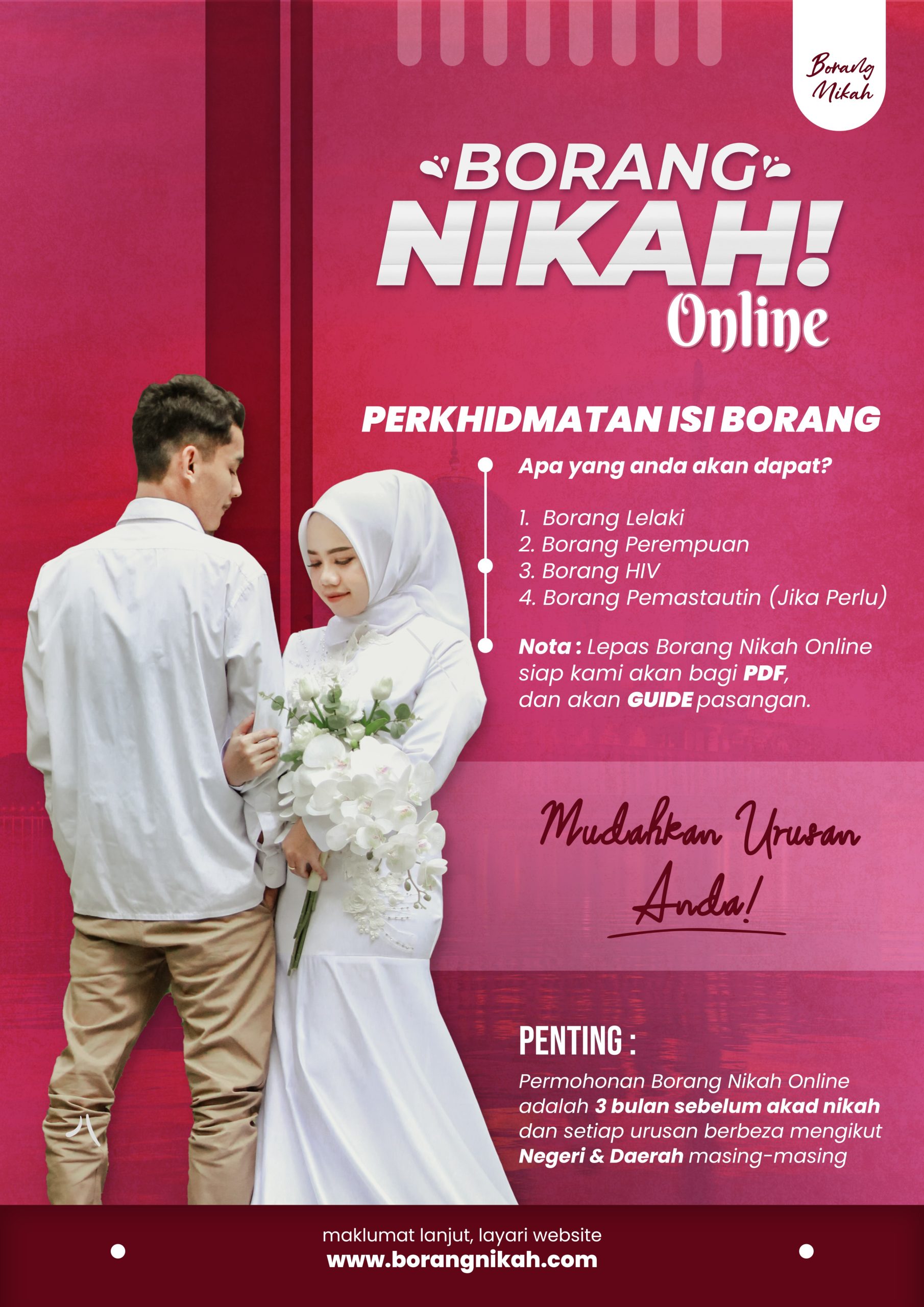 Borang Nikah Online - Panduan Pemohon - Perkhidmatan Borang Nikah Online